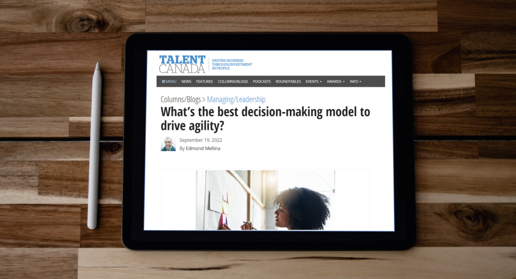 Best decision-making model to drive agility? • ORCHANGO