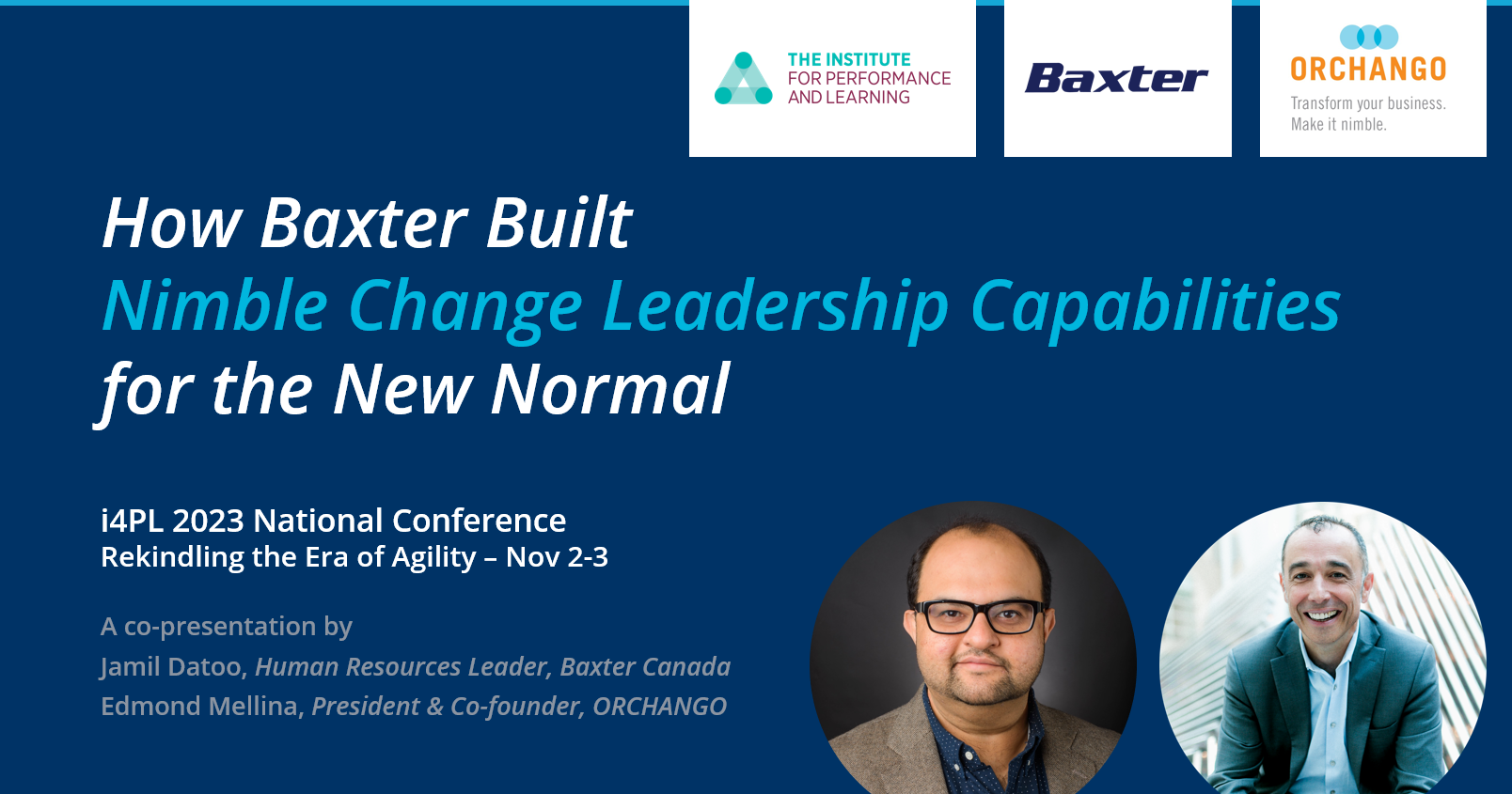 Co-presentation with Baxter Canada at i4PL • ORCHANGO